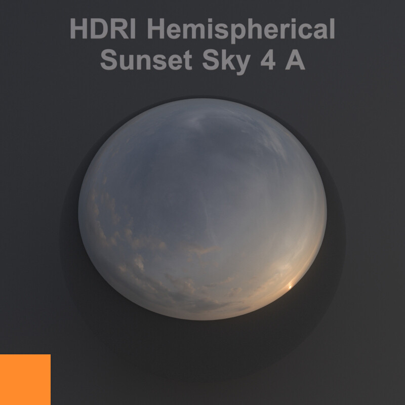 ArtStation - HDRI Hemispherical Sunset Sky 4 A
