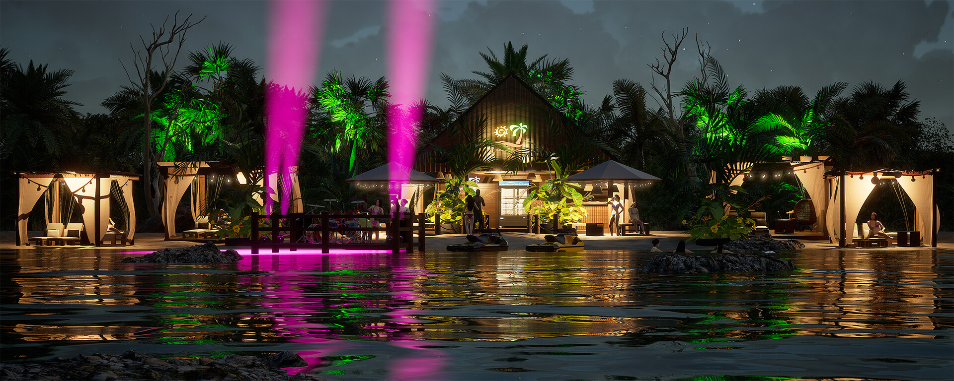 ArtStation - Lagoon Bar