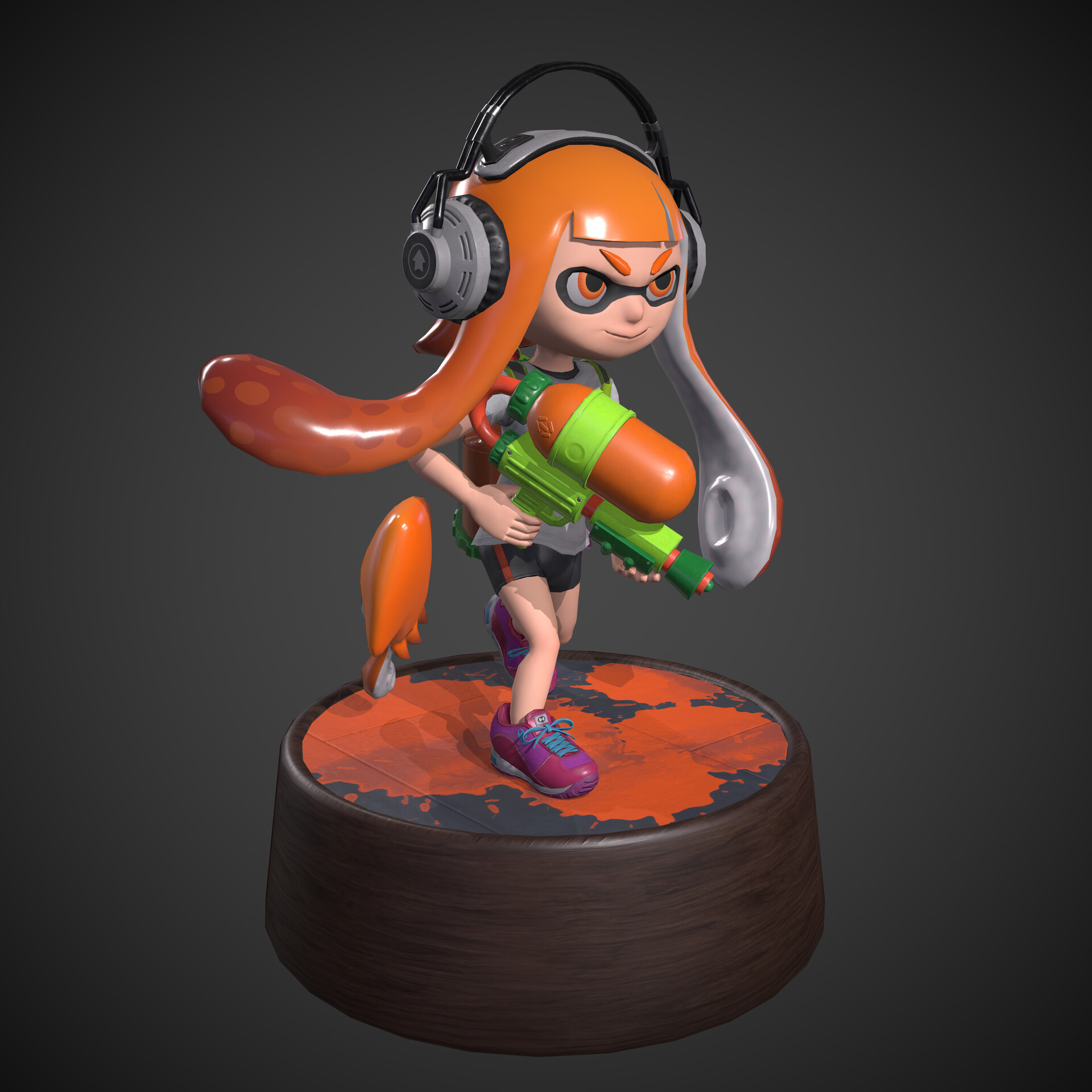 ArtStation - Splatoon fan art Inkling Girl