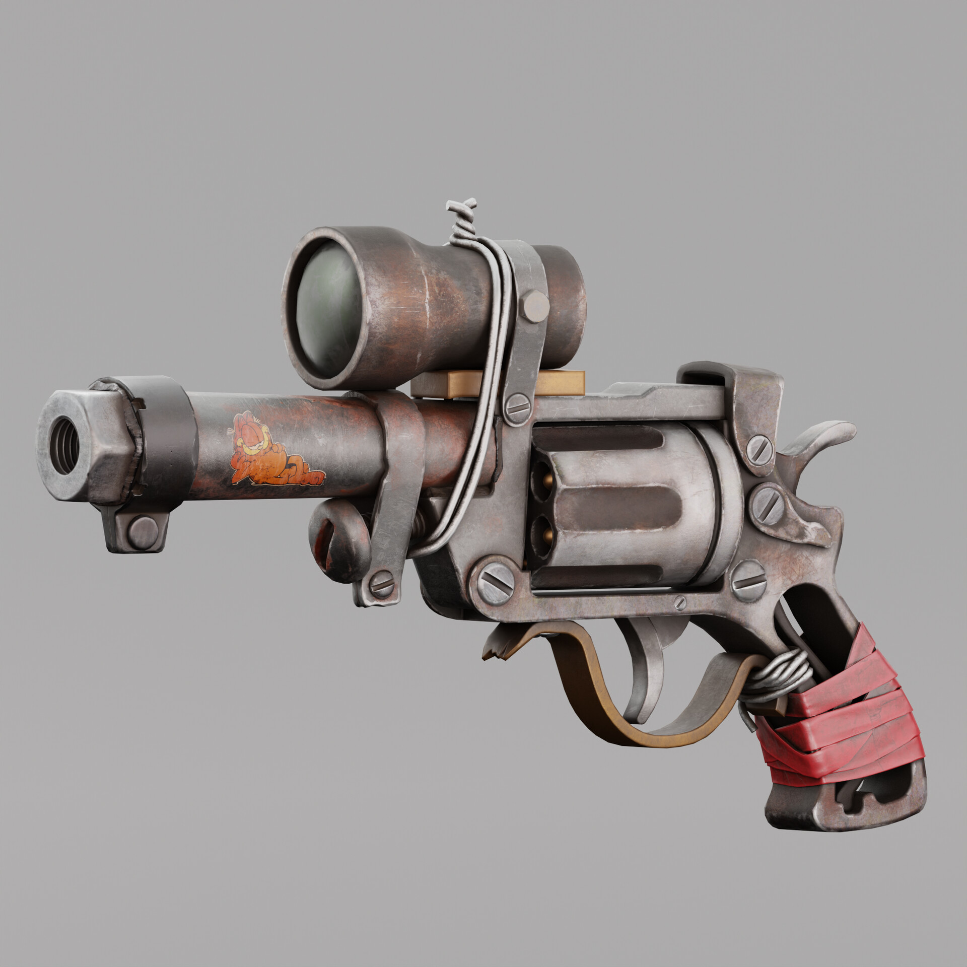 ArtStation - Post-apocalyptic Revolver