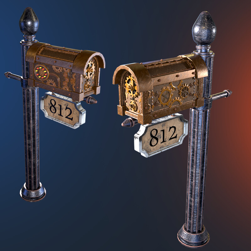 ArtStation - Steampunk Mailbox