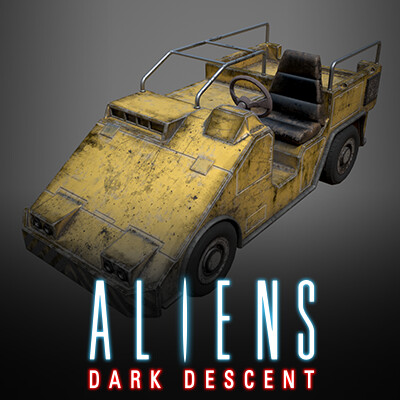 ArtStation - Aliens Dark Descent - Tow Vehicle