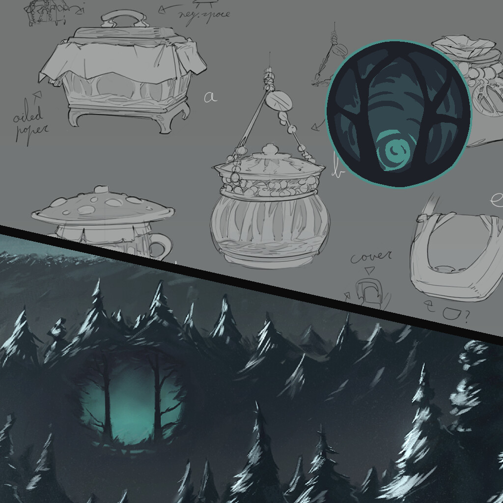 ArtStation - Forest Portal - Props and Environments