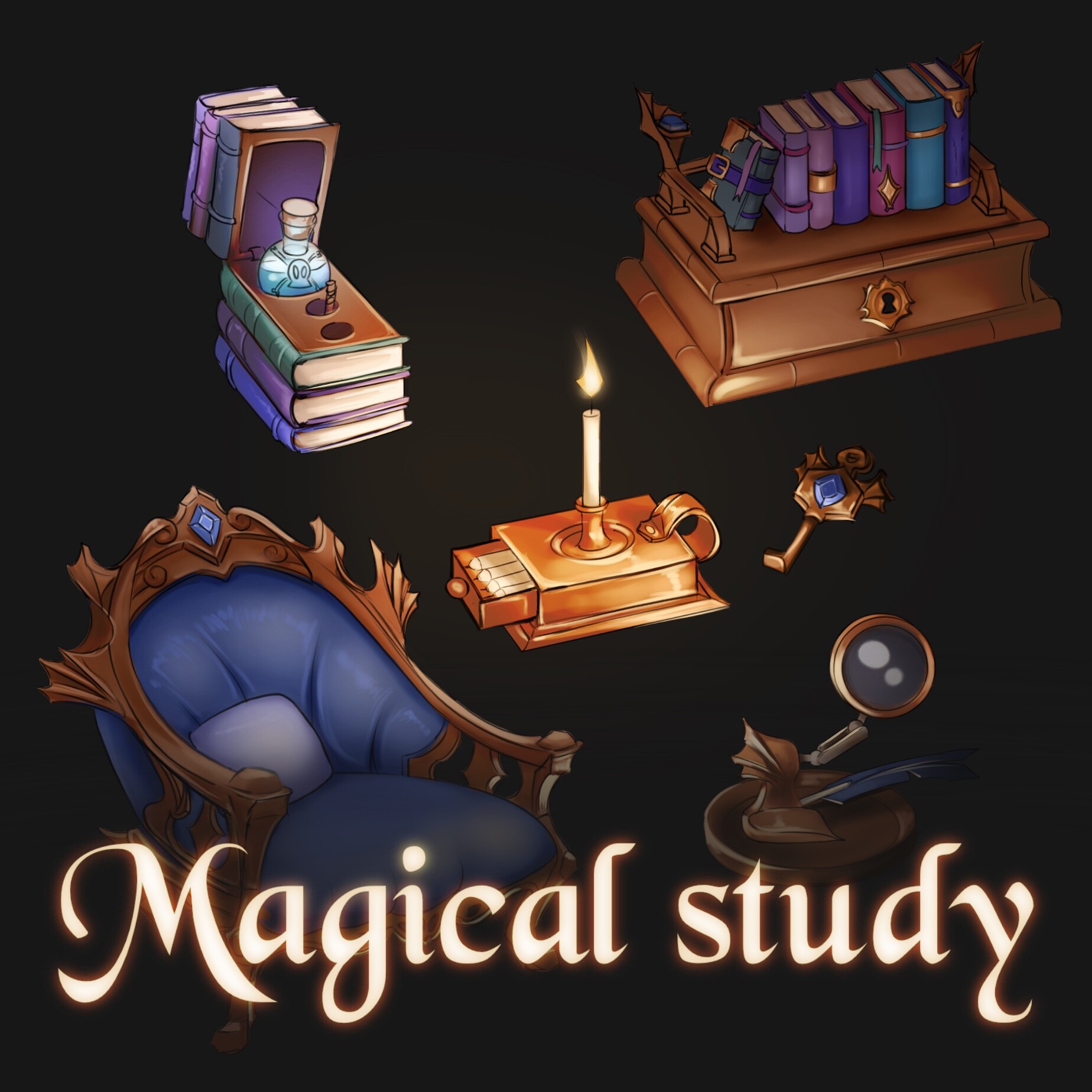 ArtStation - Scholar props