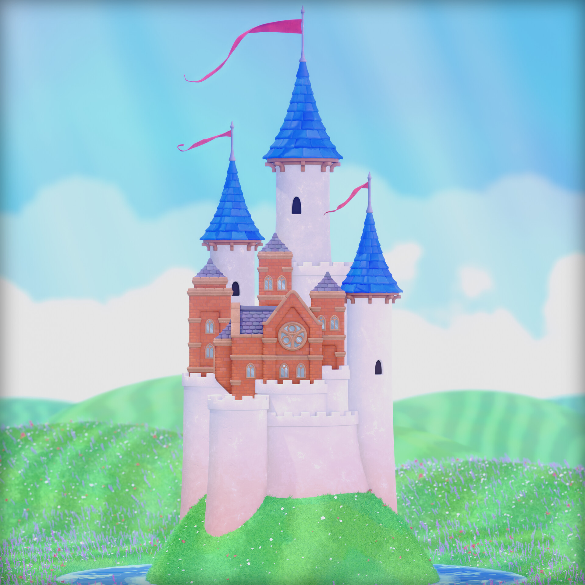 ArtStation - The Castle on the Field