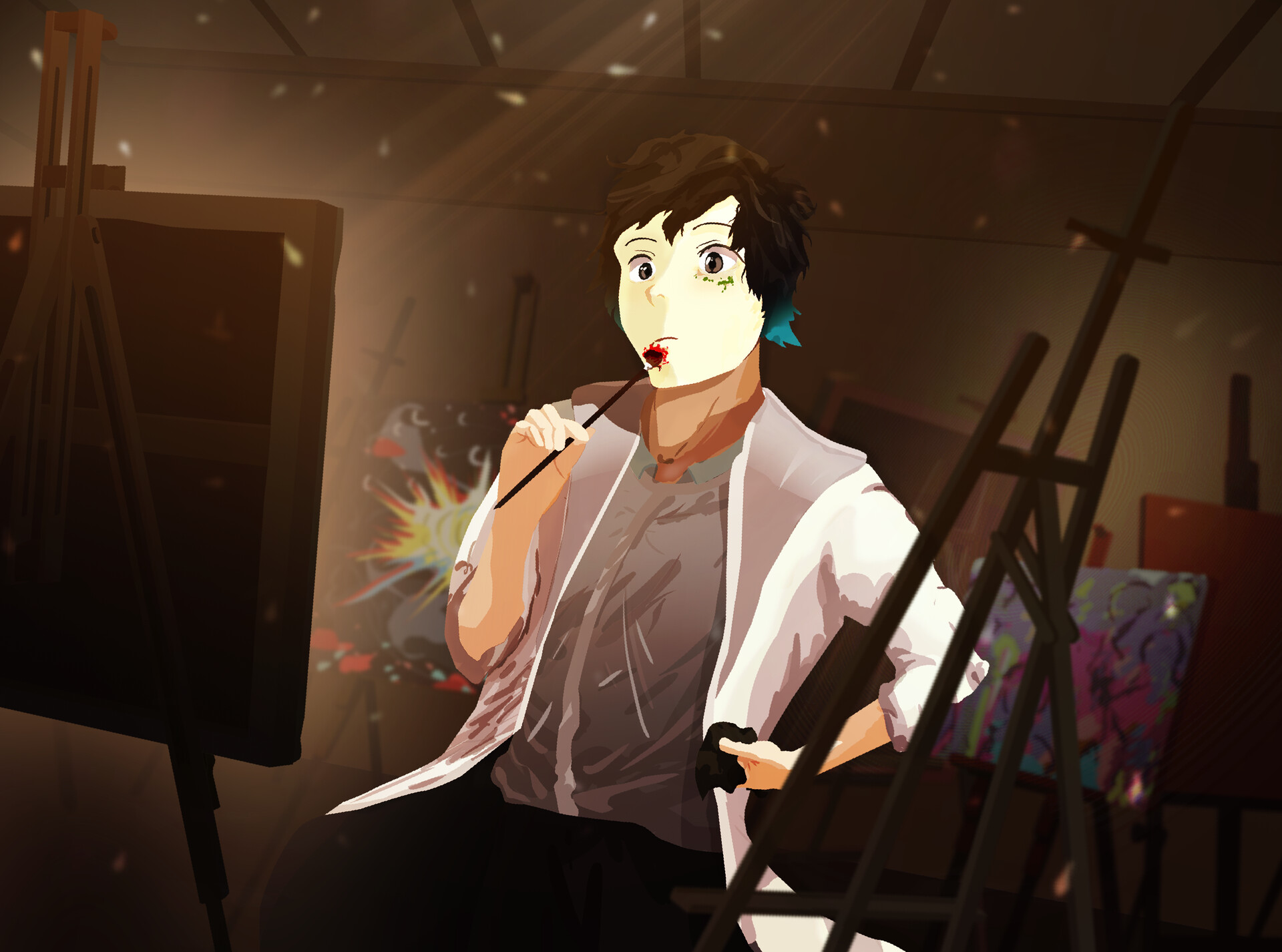 ArtStation - Overthinking a painting