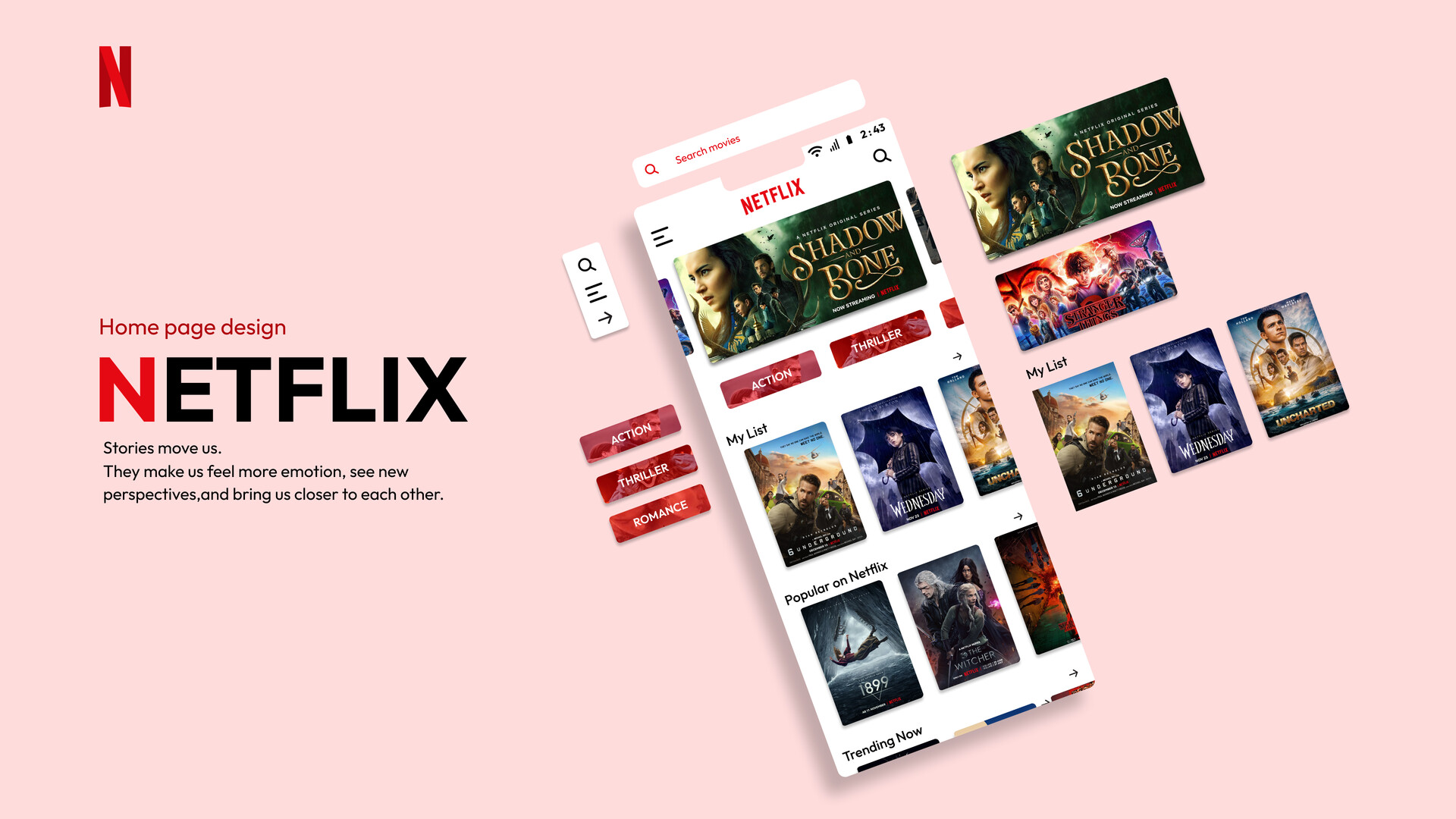 ArtStation - NETFLIX Landing page design