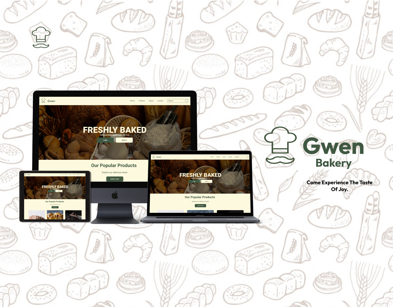 ArtStation - Bakery Website Landing Page Design