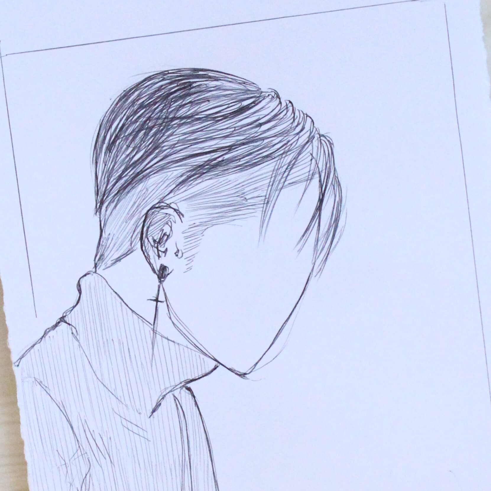 ArtStation - Ballpoint pen faceless