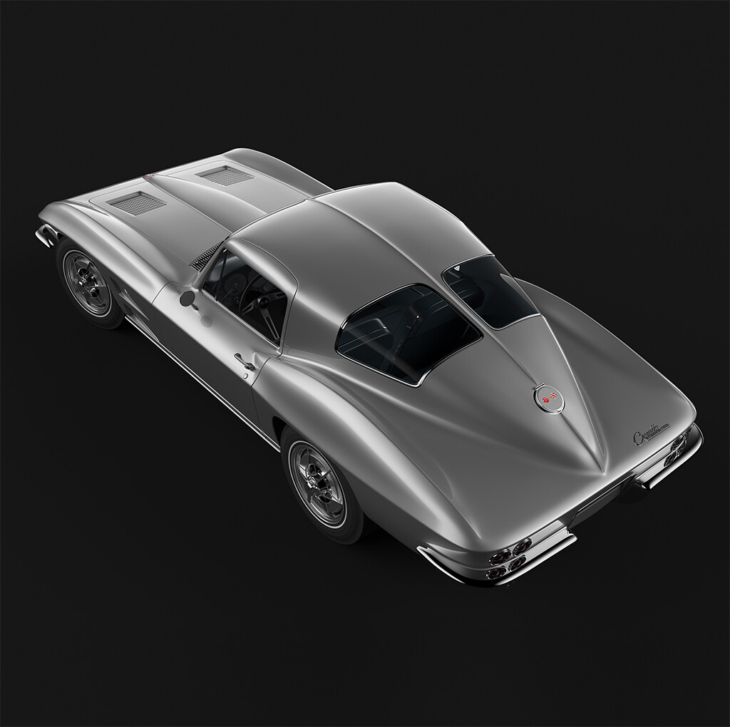 ArtStation - Corvette C2 Stingray studio render