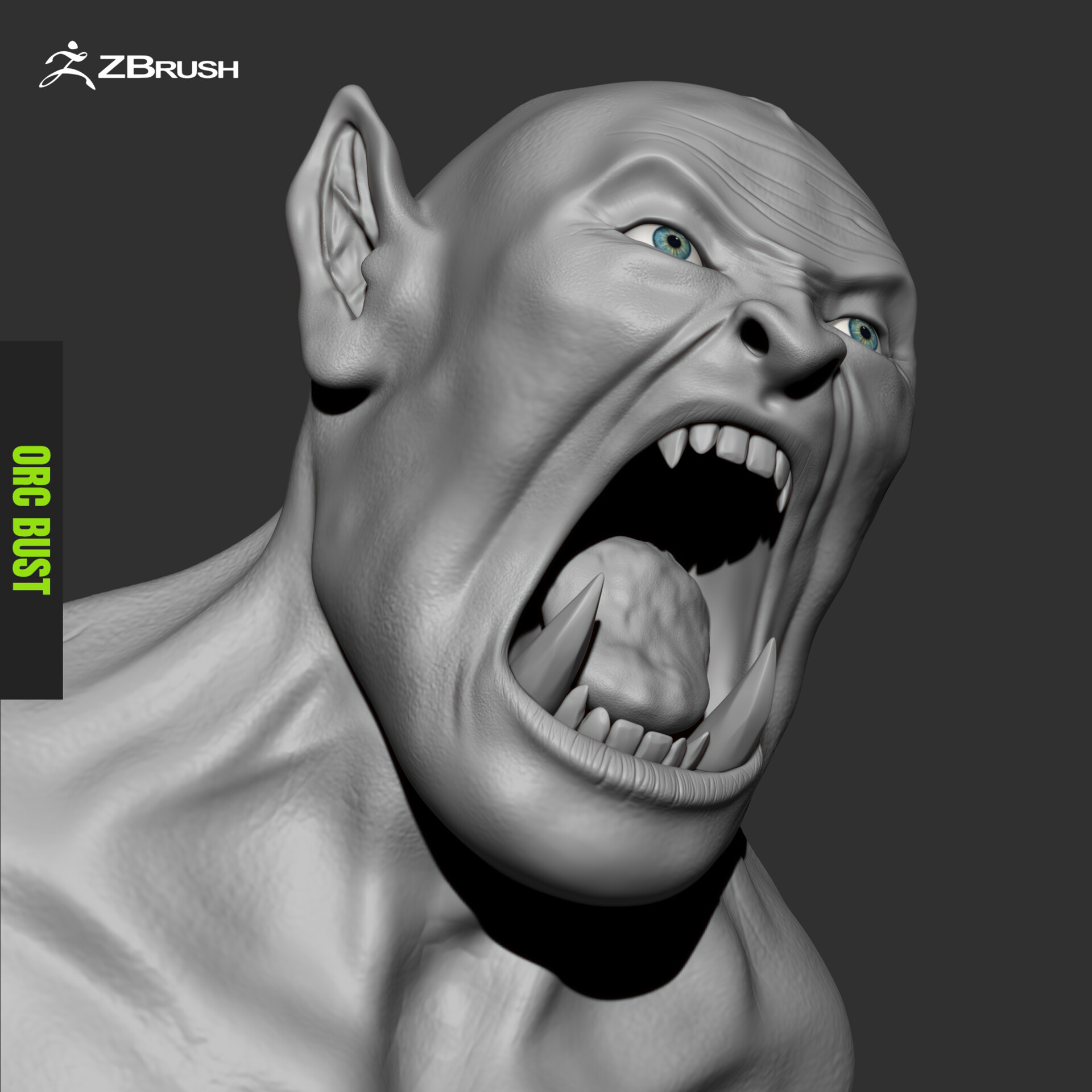 ArtStation - ORC BUST