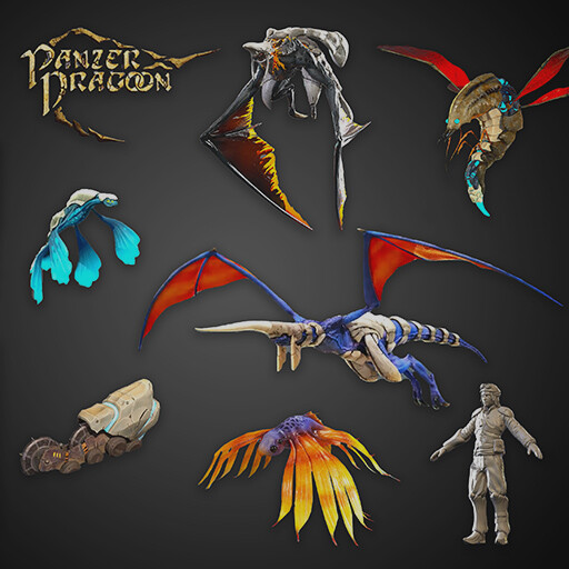 ArtStation - Panzer Dragoon Remake creatures