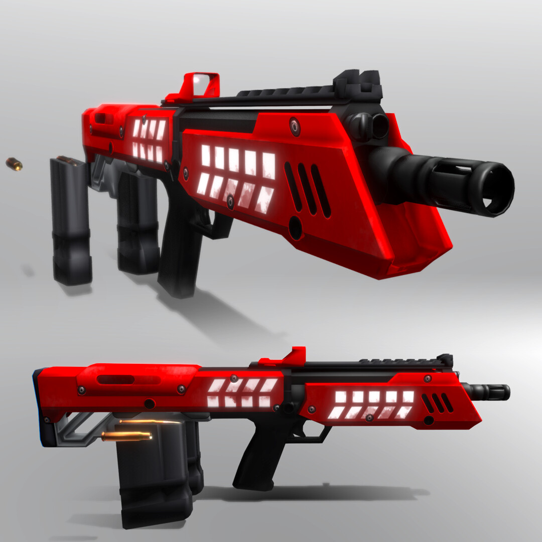 ArtStation - Machine Gun Game Asset