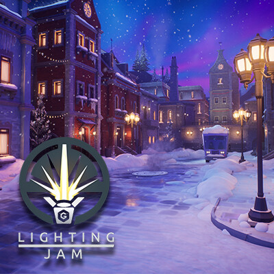 ArtStation - Winter Town Lighting Jam