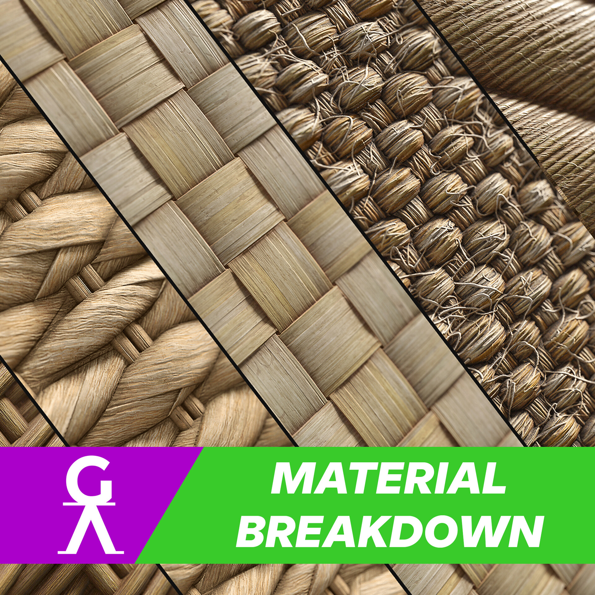 ArtStation - Wicker Weave - Material Breakdown - Anna Koroleva