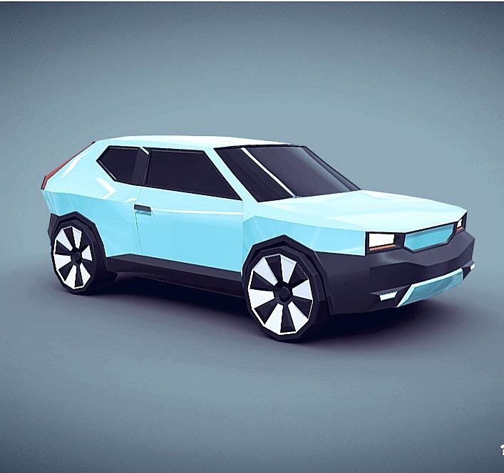 ArtStation - Lowpoly Volvo concept