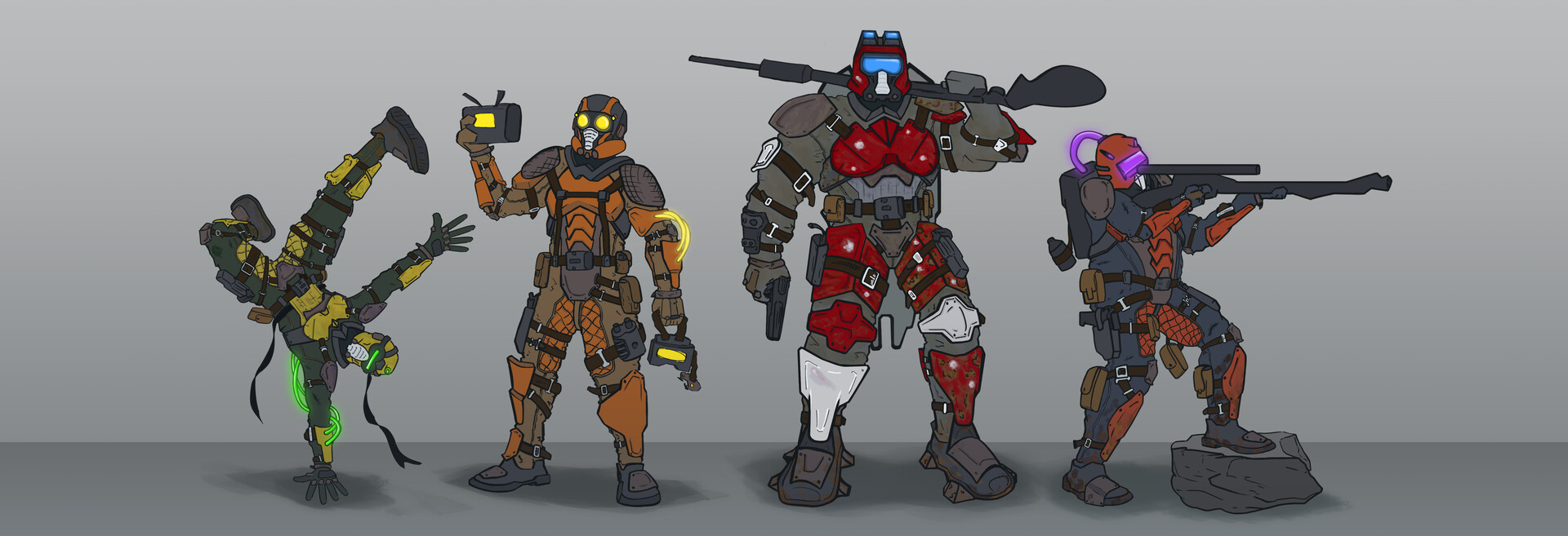 ArtStation - Character design Lineup