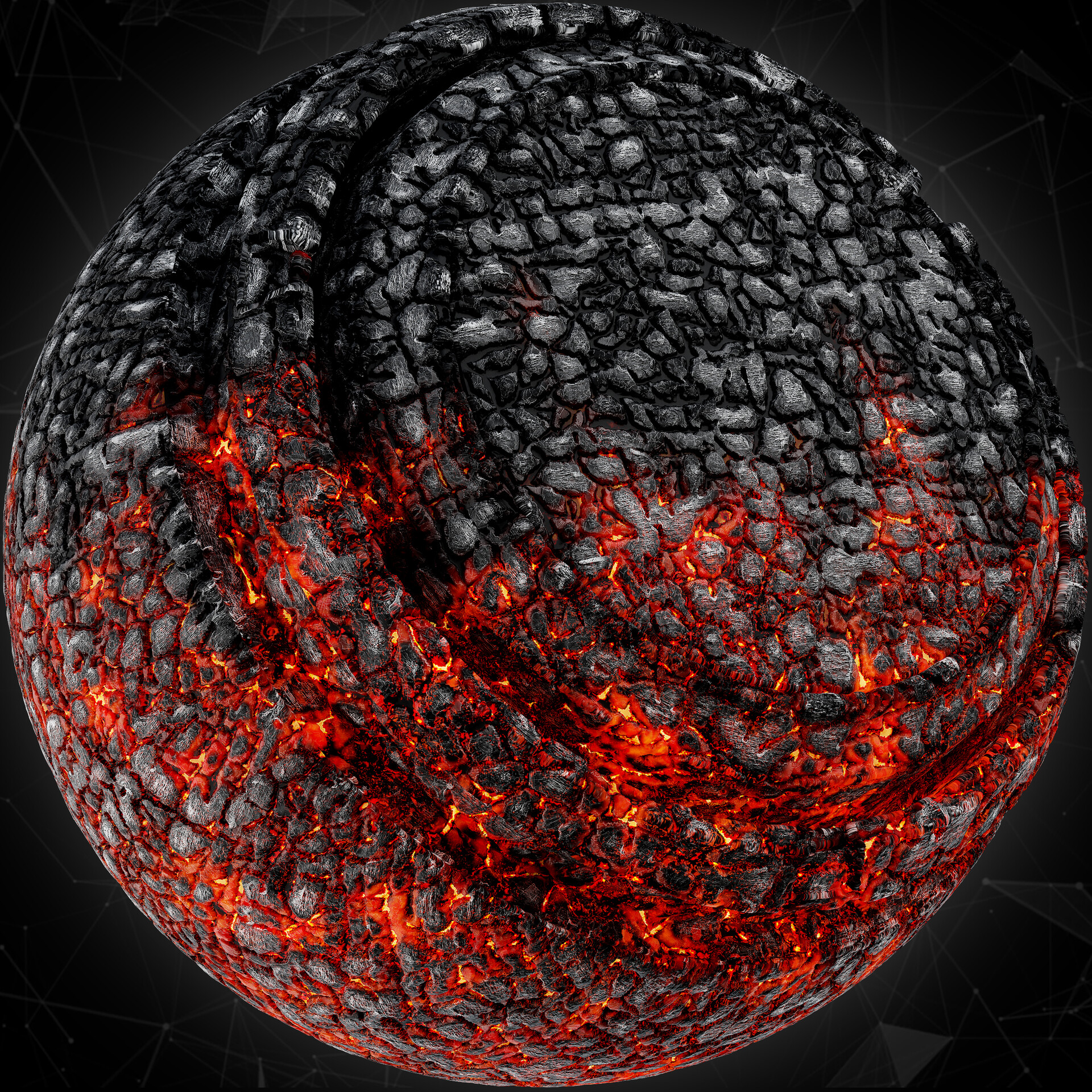 ArtStation - Charred Wood smart material _ substance 3d painter