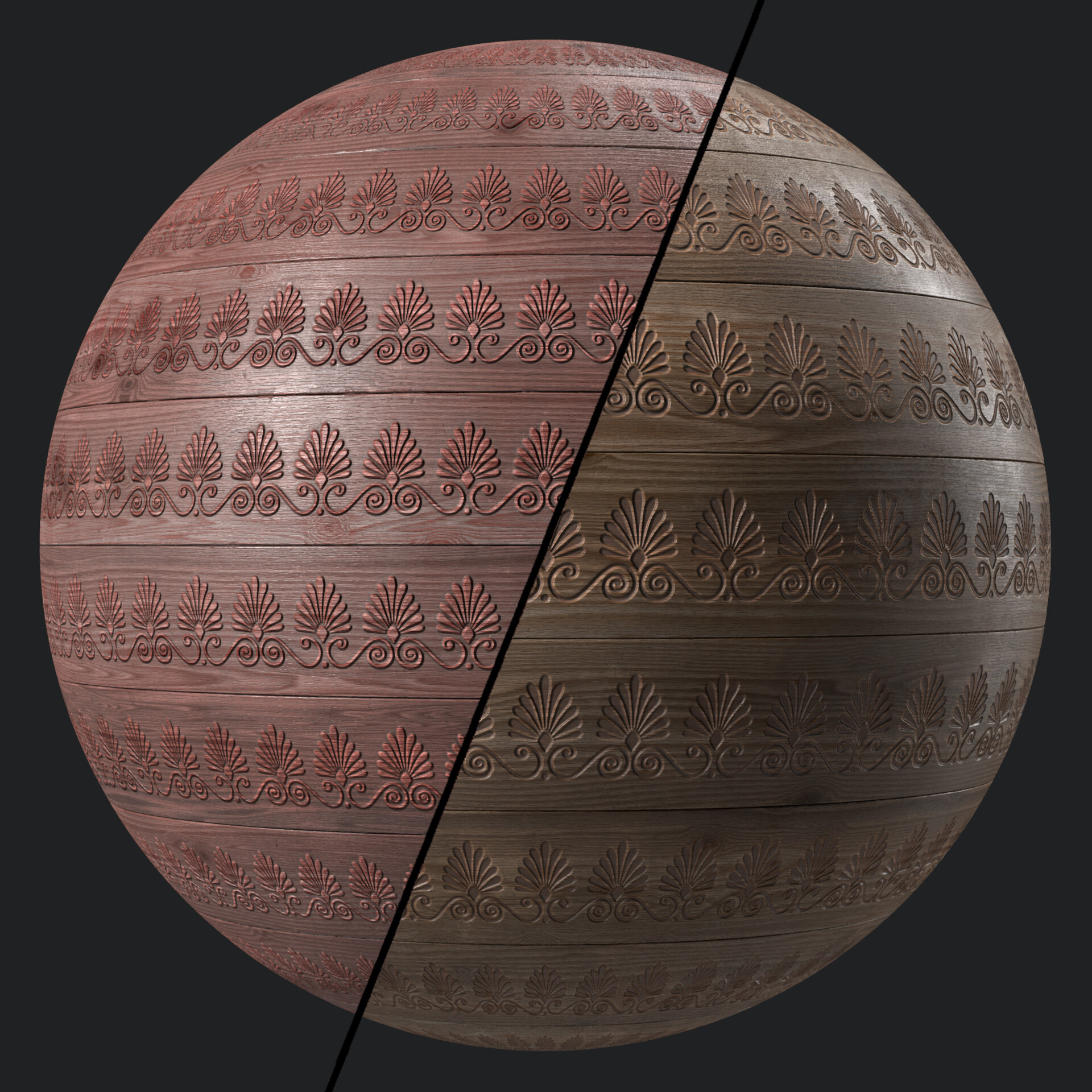 ArtStation - Wood Materials 21- Wood Panel By Ornament Pattern | Sbsar ...