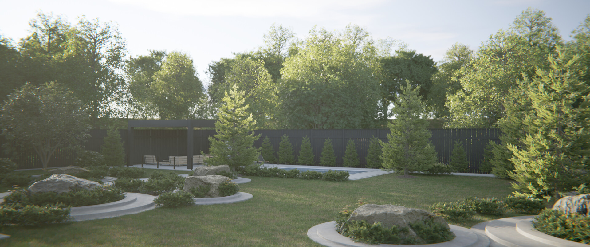 ArtStation - Residential Yard Visualization