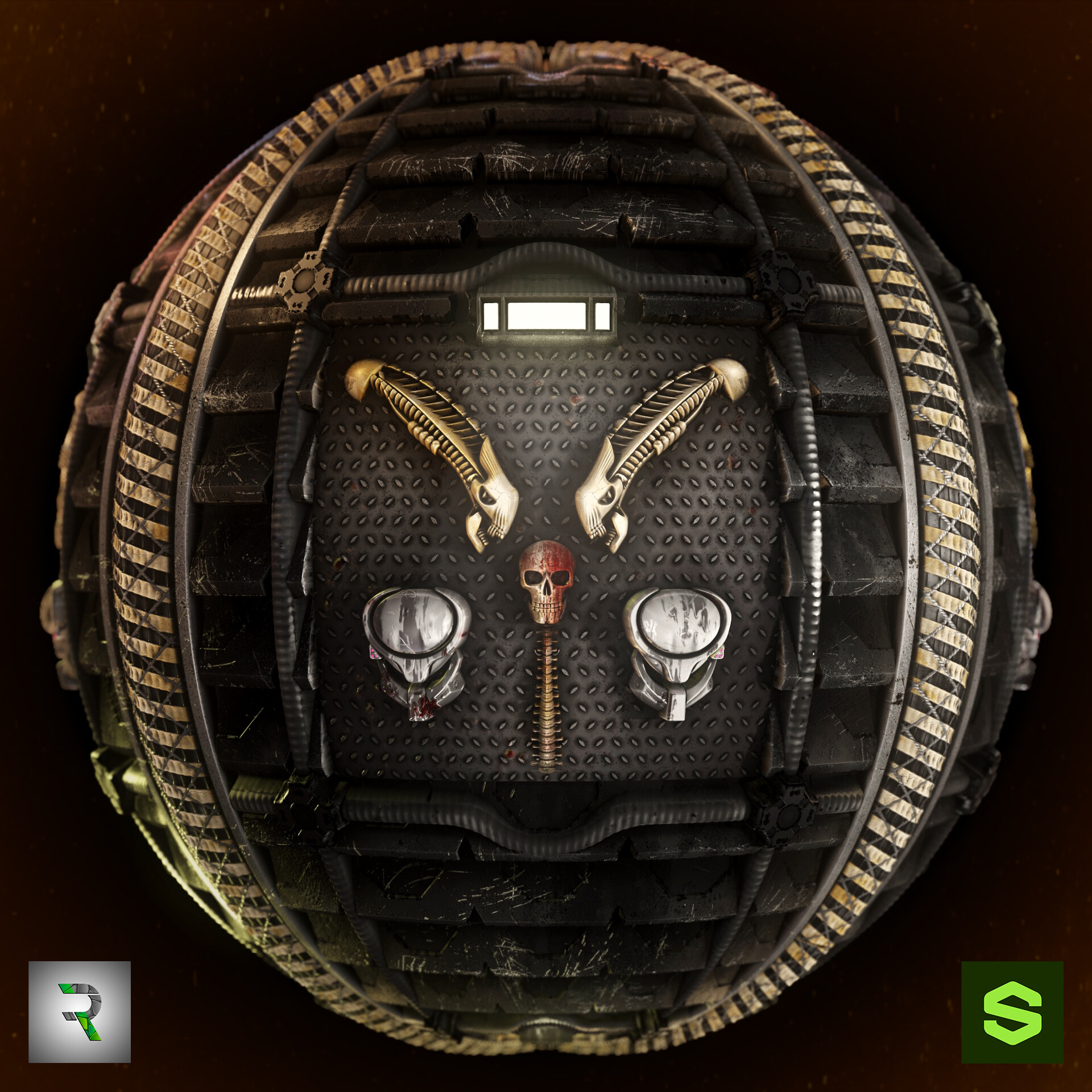 ArtStation - Predator Trophy Wall (Seamless Corridor)