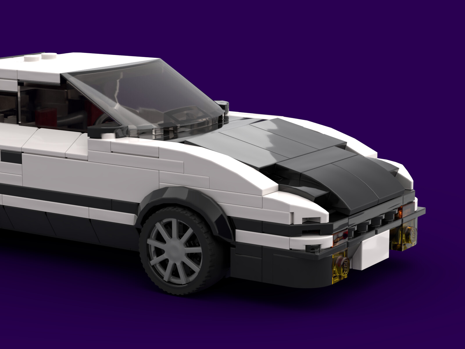 ArtStation - Takumi's AE86 Silver Top Version (Initial D) [LEGO]