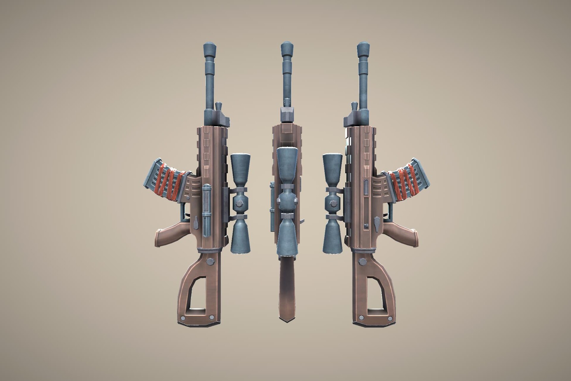 ArtStation - Stylized Gun Package