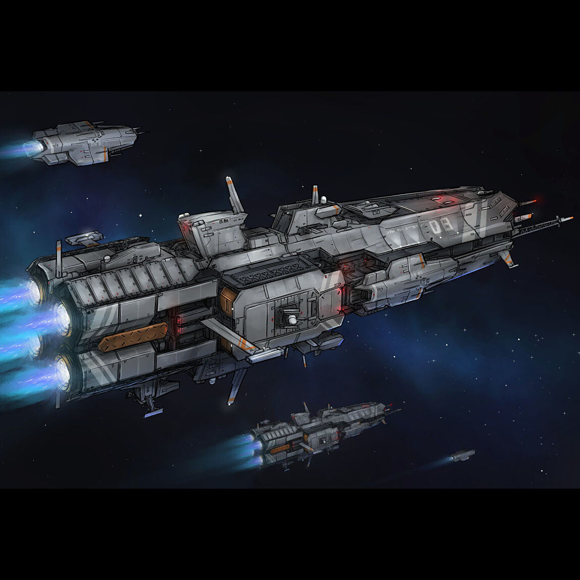 ArtStation - Space Frigate 20221209