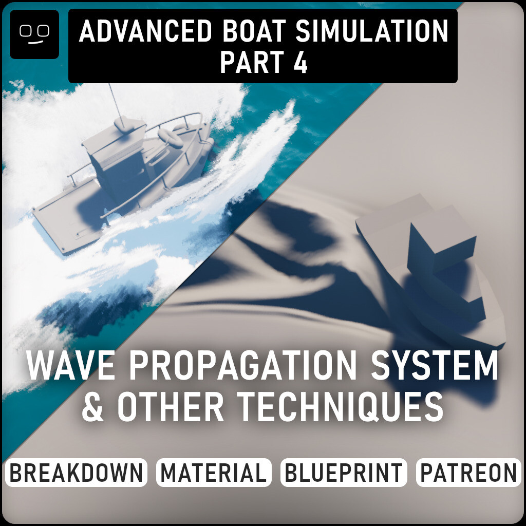 ArtStation - Advanced Boat Simulation Part 4 - Inputs, Water Shader, Boat Cap Mask & Wave ...