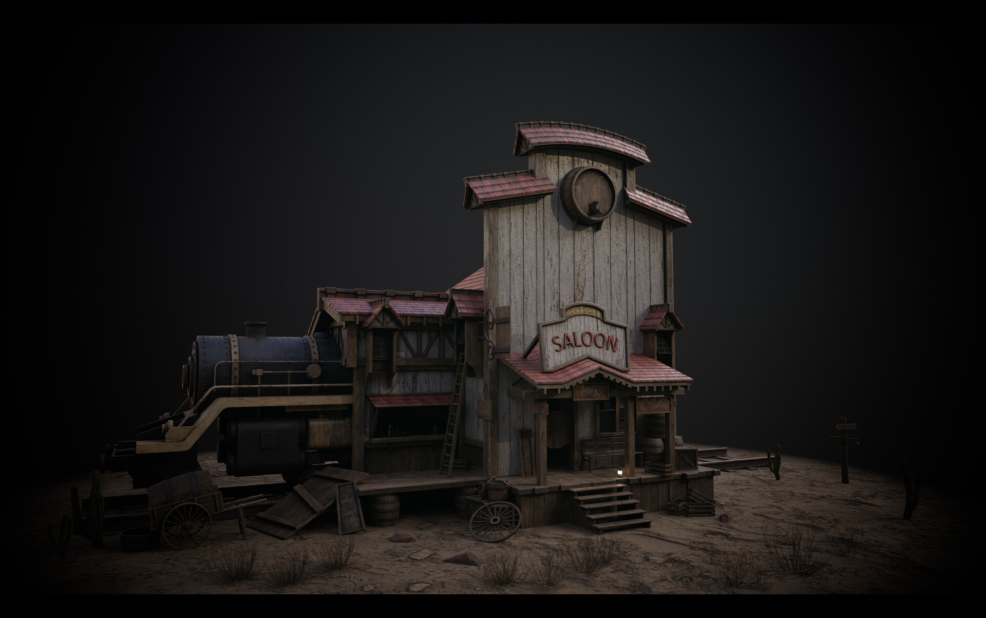 ArtStation - Western Bar