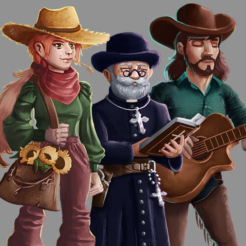 ArtStation - Western style characters