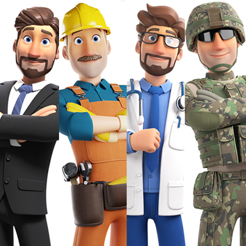 ArtStation - One Man. Man jobs.