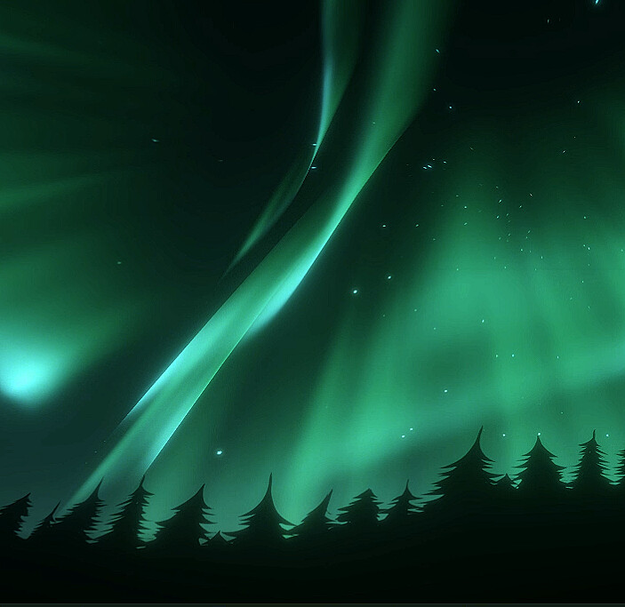 ArtStation - Aurora light (VFX practice)