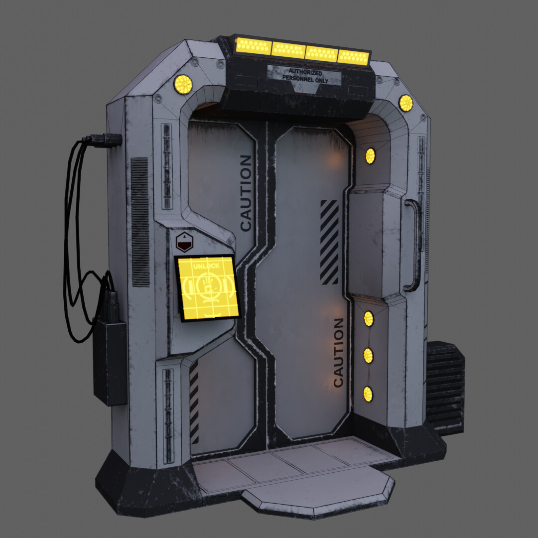 ArtStation - Sci-fi Door - Game Ready