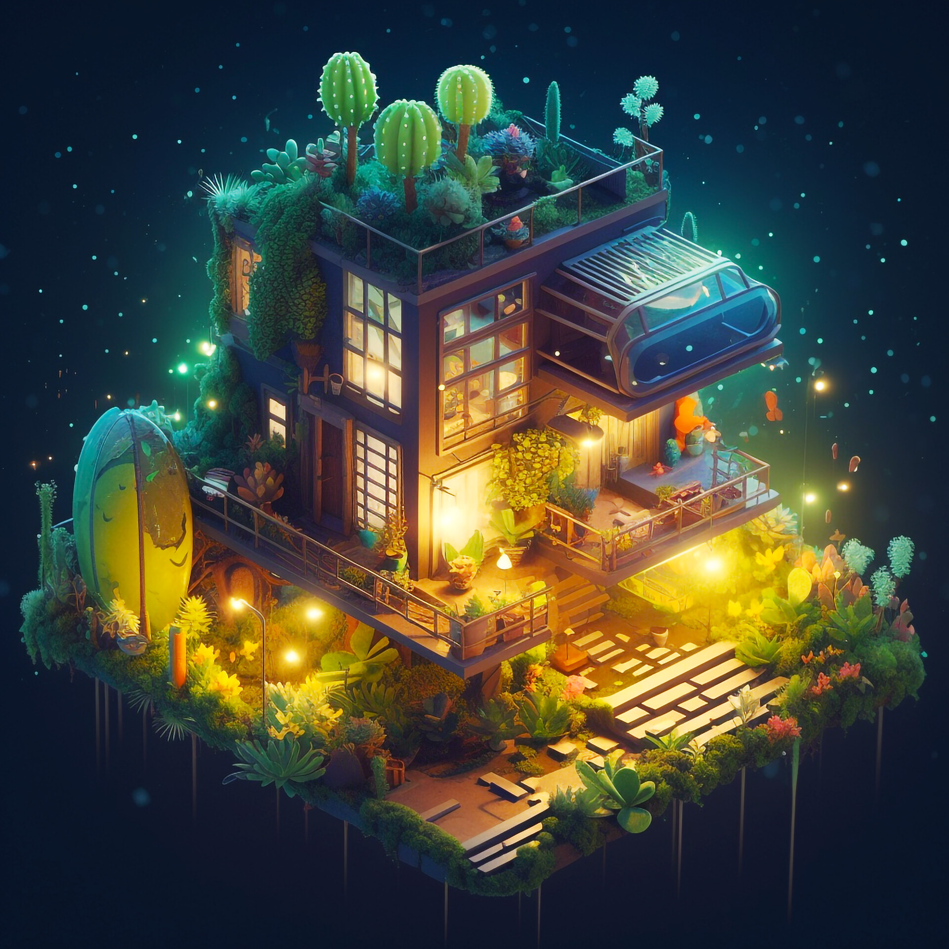 ArtStation - Moon Houses 1