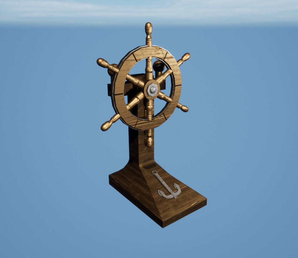ArtStation - Ships Wheel Pencil Sharpener
