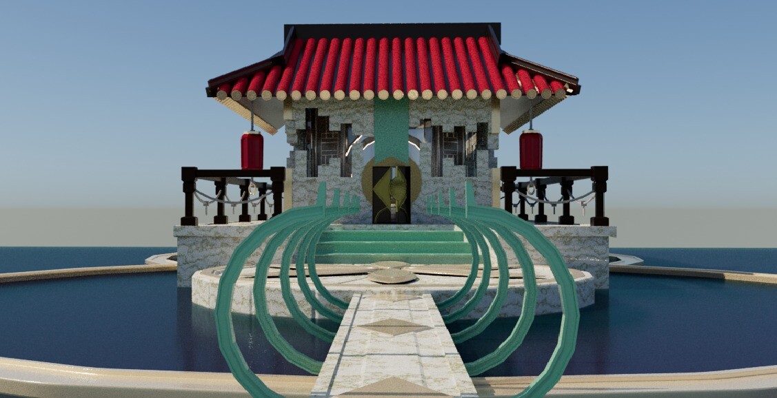 ArtStation - Samurai Temple | 3D Modeling