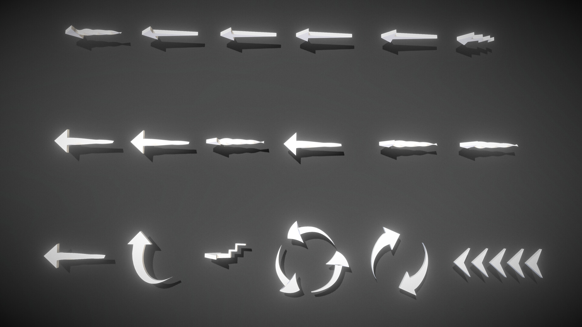 ArtStation - 3D Model - Arrows - Downloadble