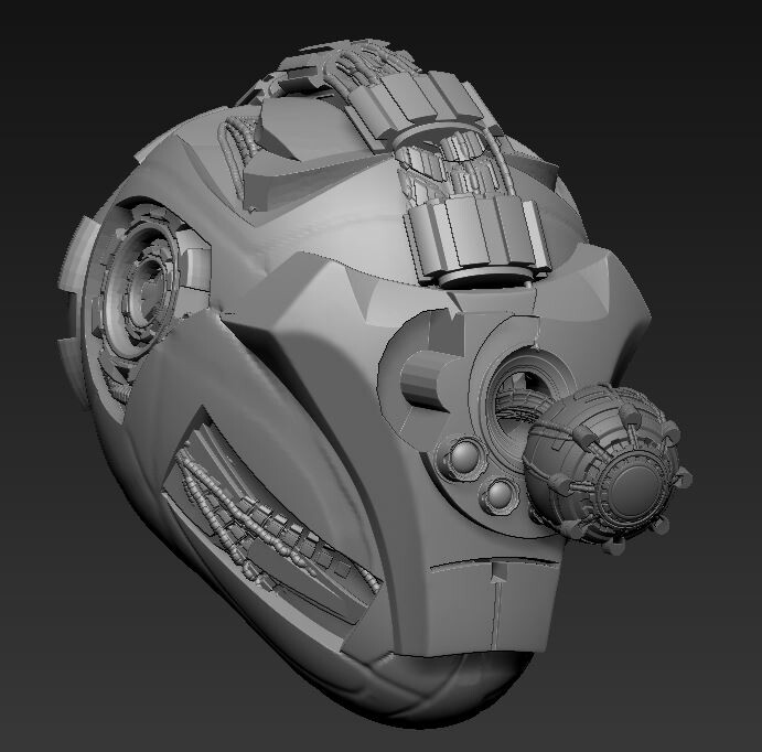ArtStation - Cybernetic Helmet