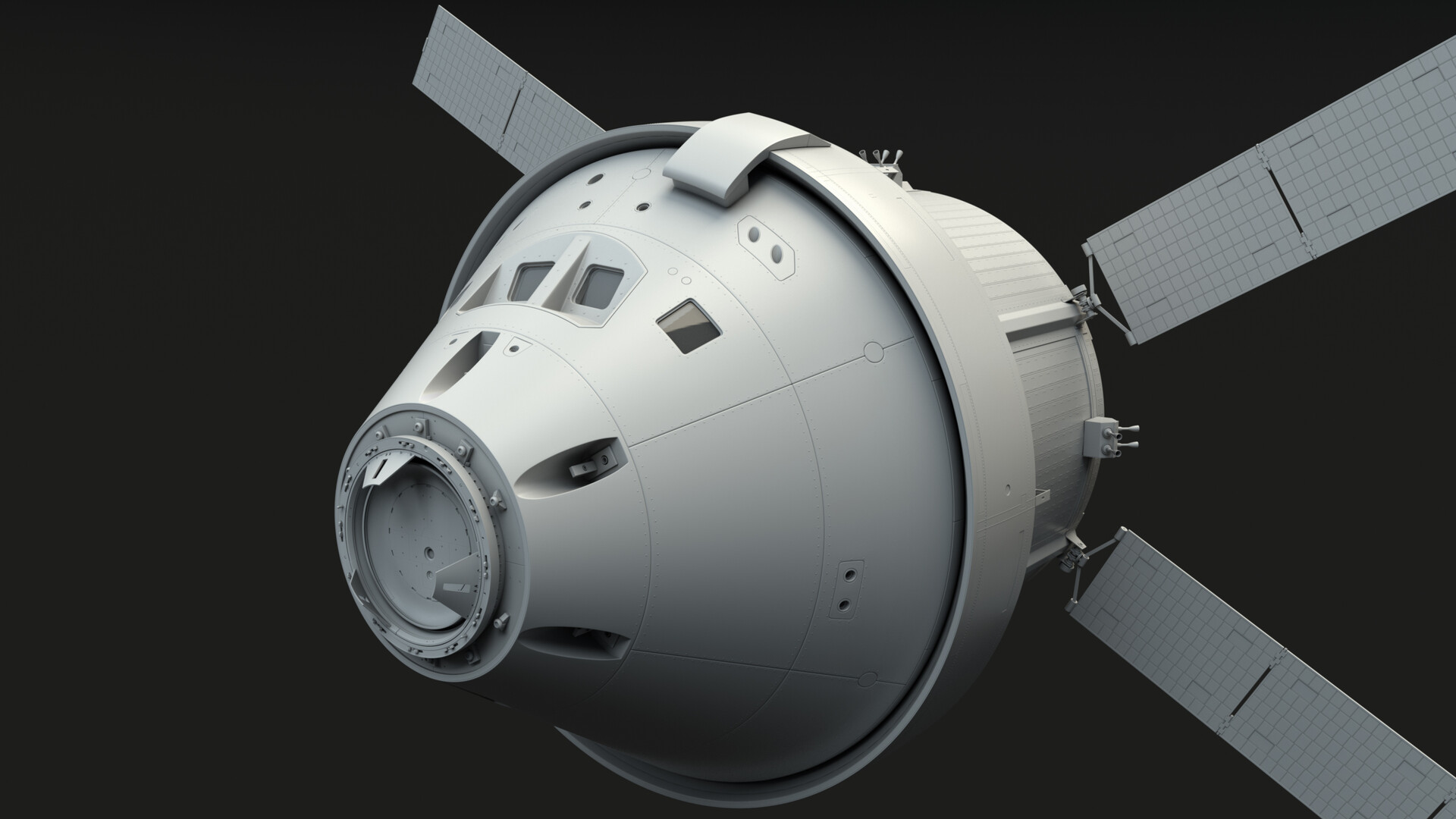 ArtStation - Orion Space Craft Model