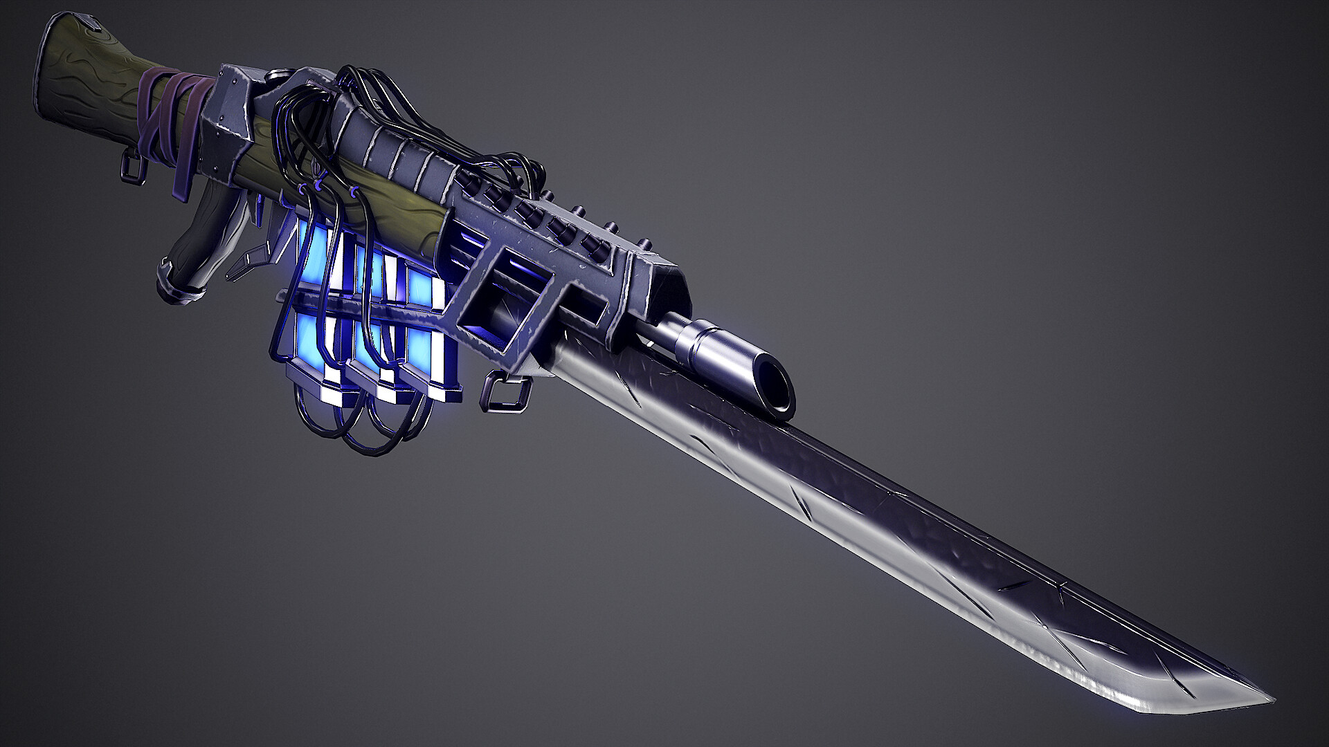 ArtStation - Bladed Hand Cannon