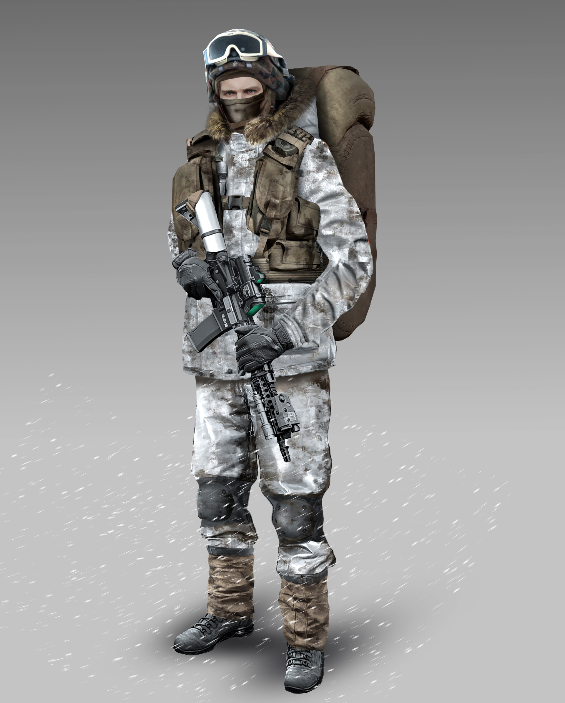 ArtStation - the white commando