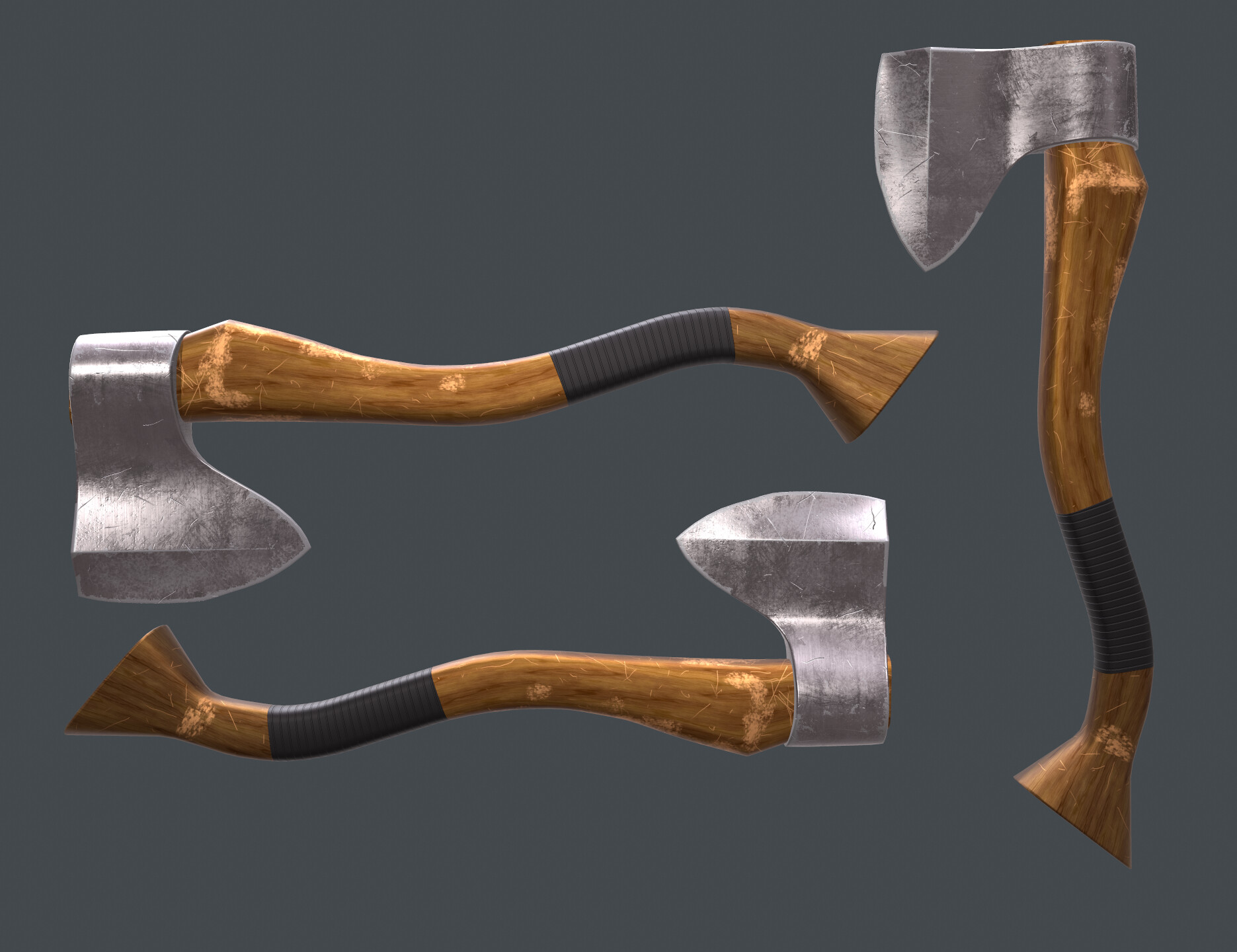 ArtStation - 3D Gaming Axe Weapon