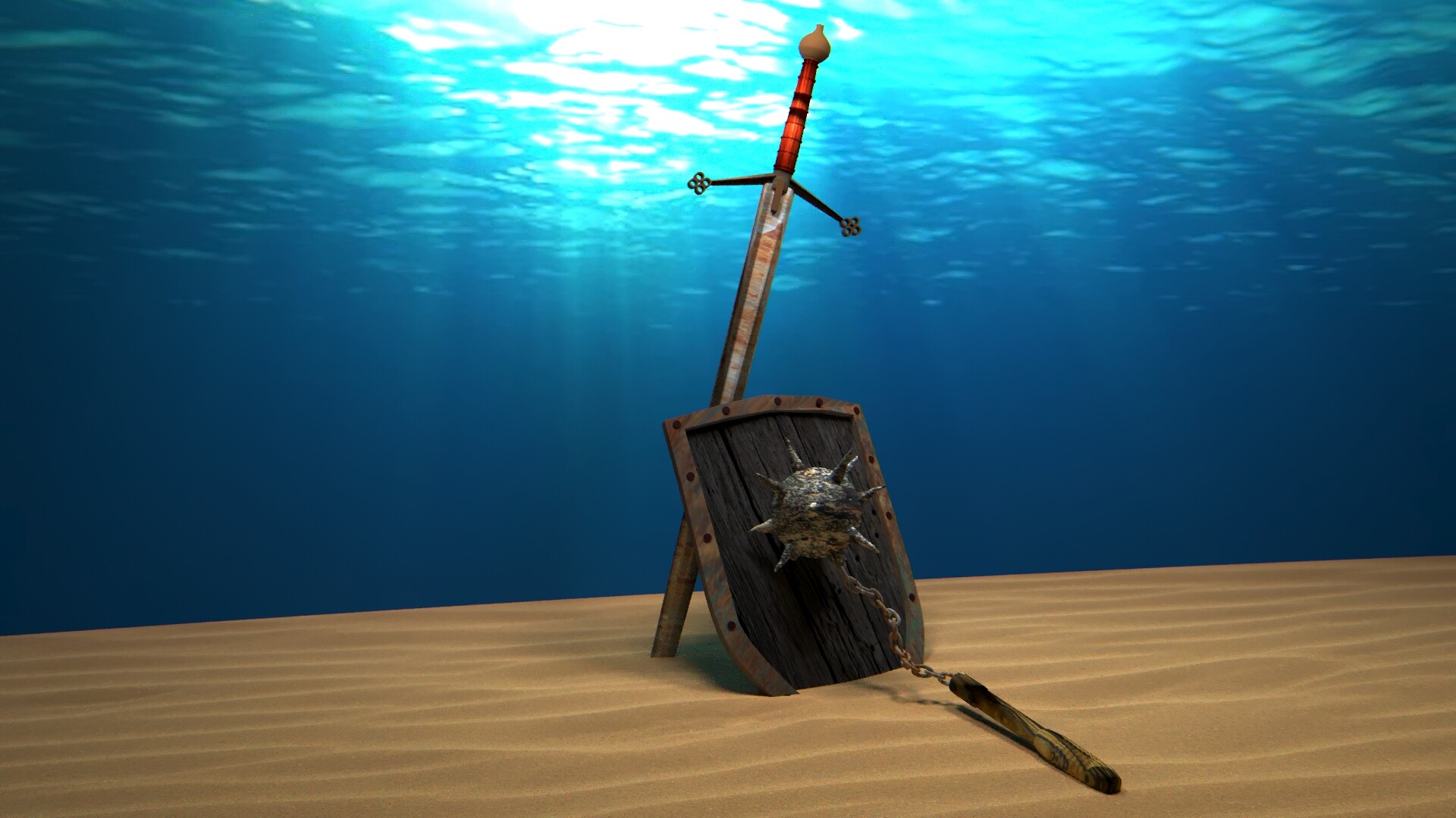 ArtStation - Melee weapon in the depth