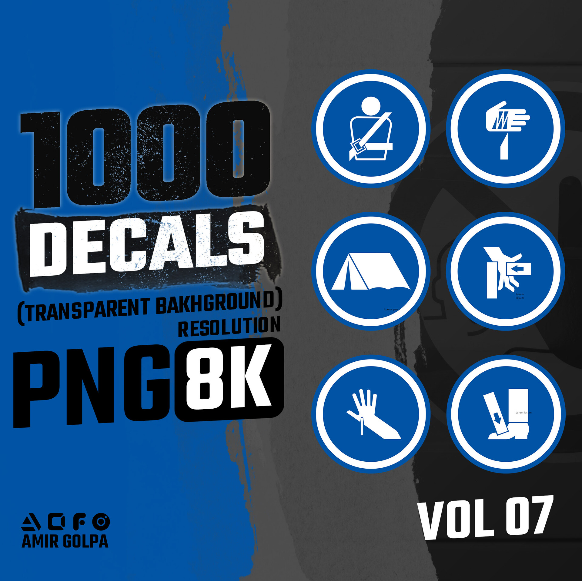 ArtStation - 1000 Decals vol.7 Traffic signs, science fiction