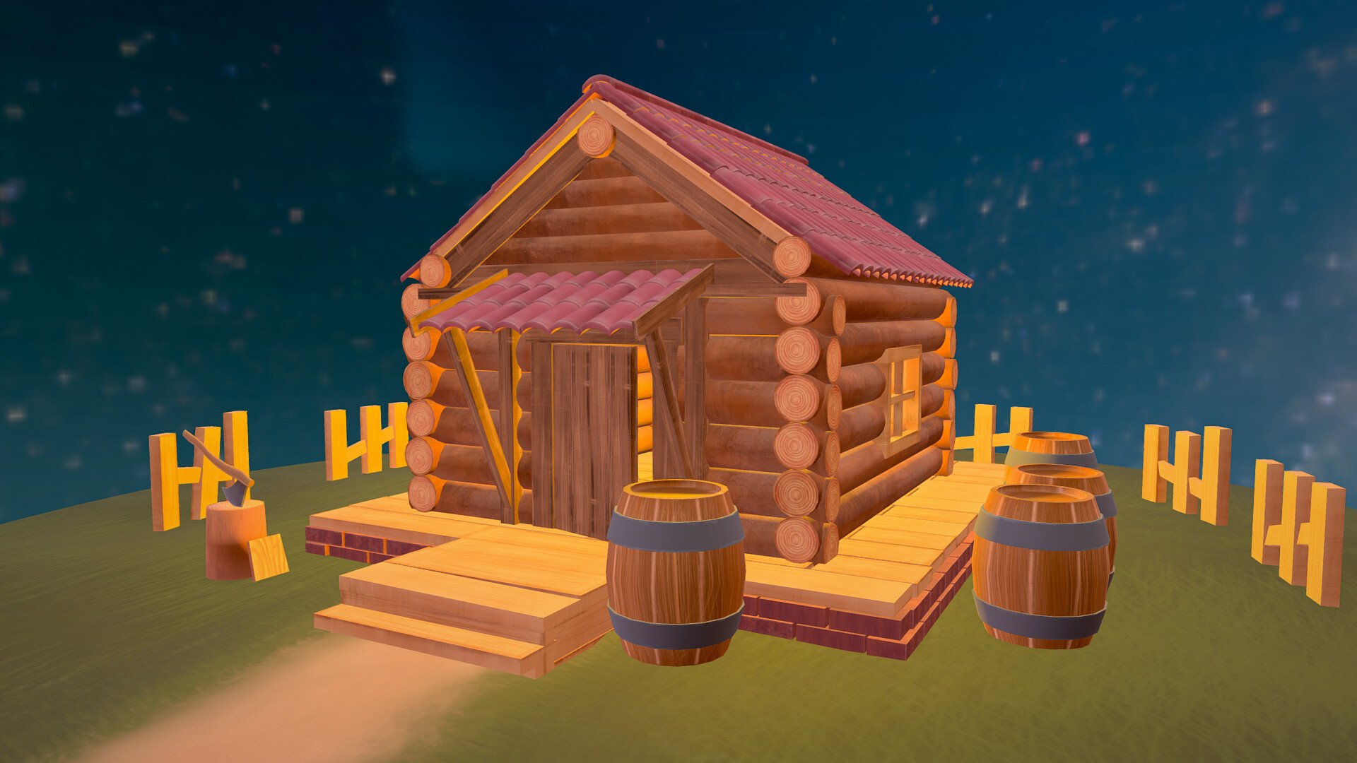 ArtStation - Cabin in the woods