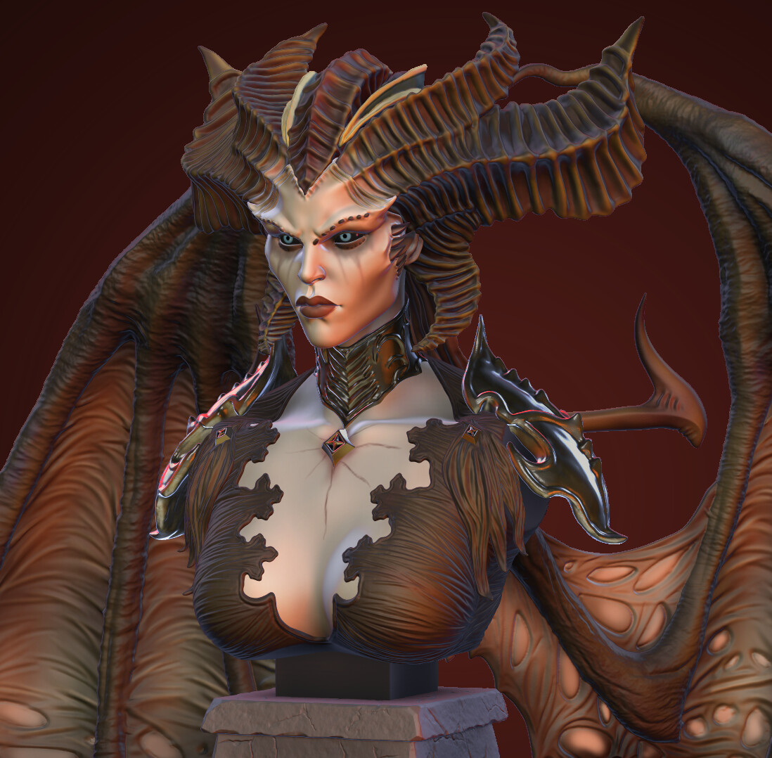ArtStation - Lilith Bust Fan Art