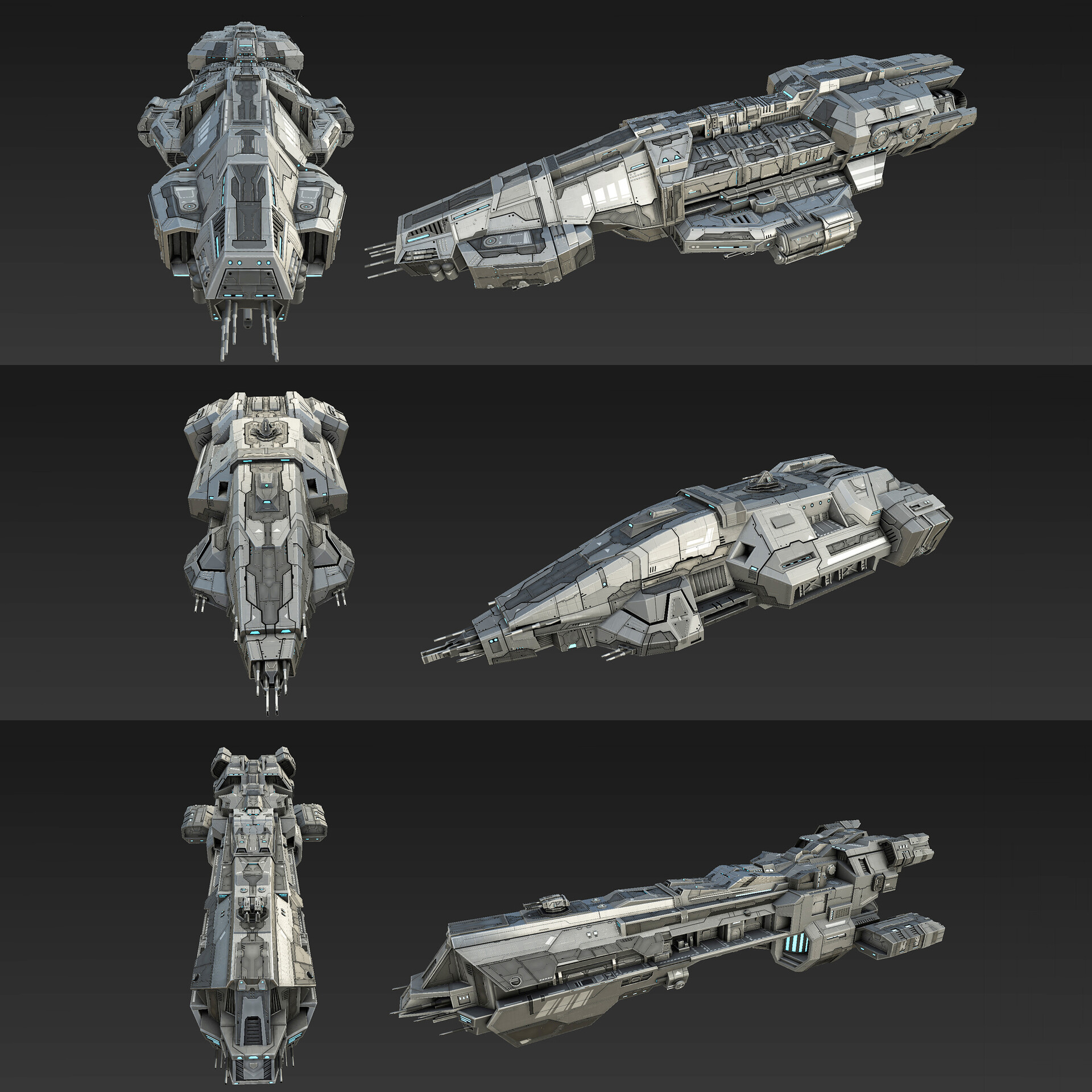 ArtStation - Spaceship design and modeling