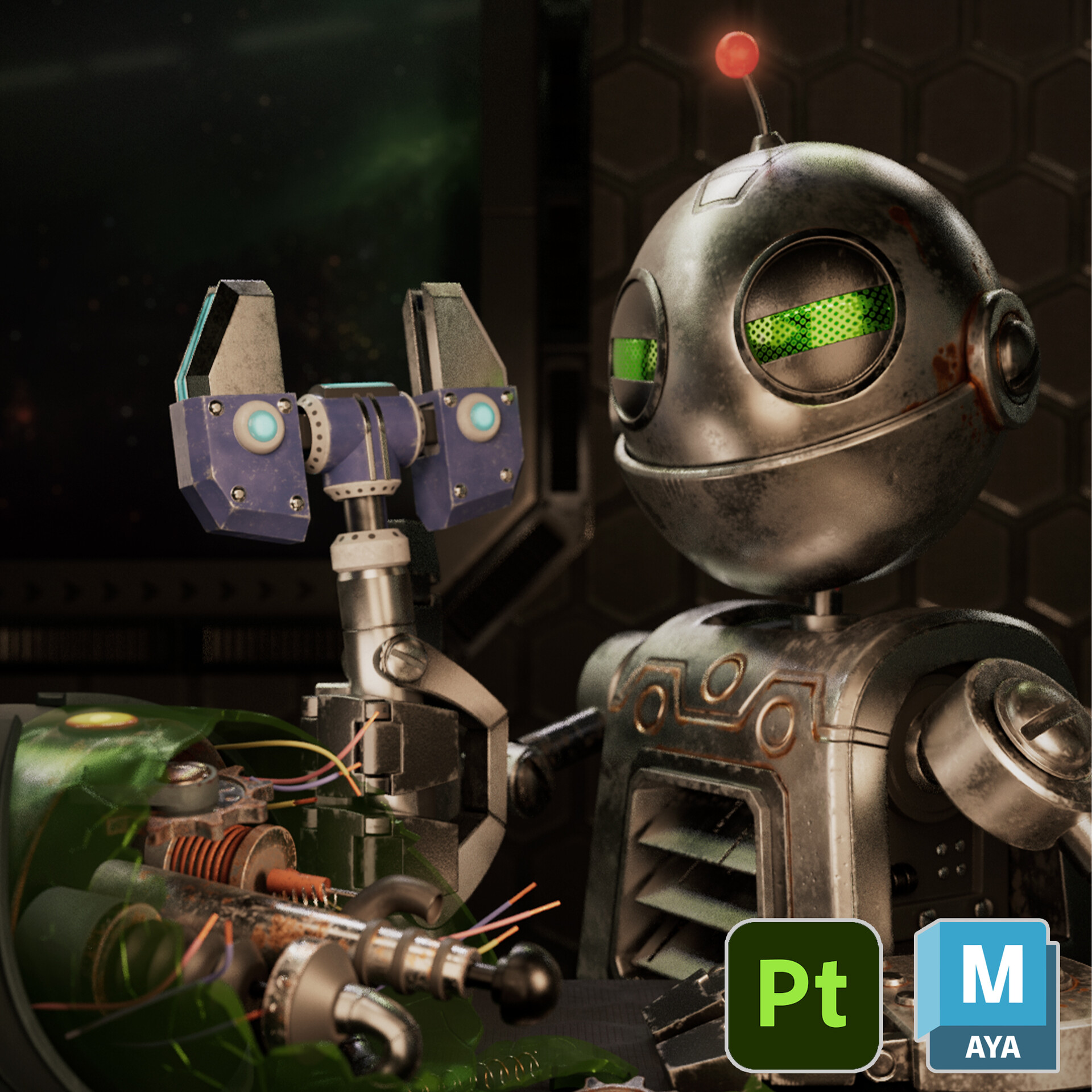 ArtStation - Clank with the head of Nefarious