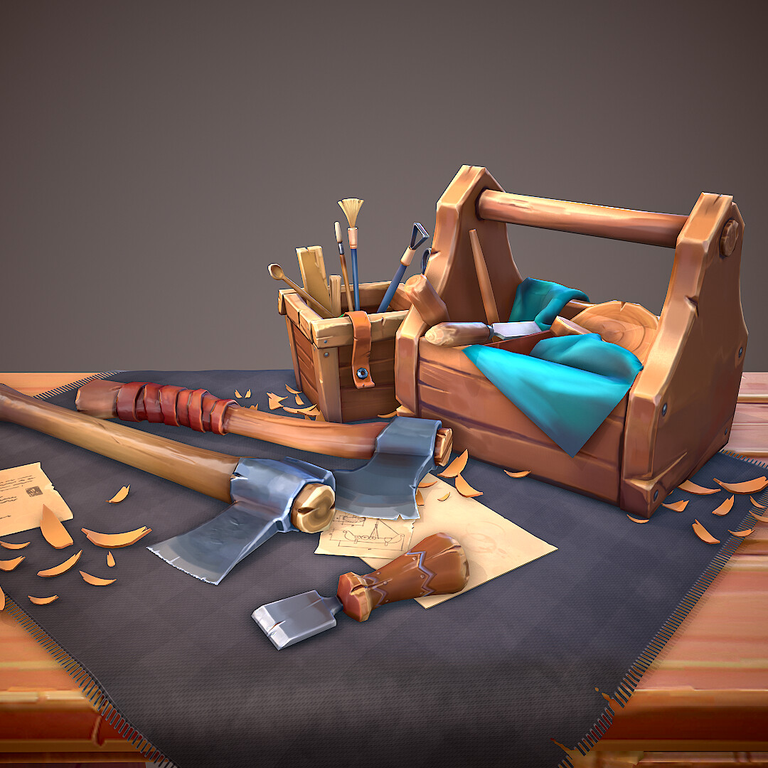 ArtStation - Handpaint 3D Props - Part II